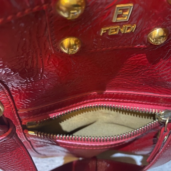 Fendi | Bags | Fendi Bernice Red Patent Leather Purse | Poshmark